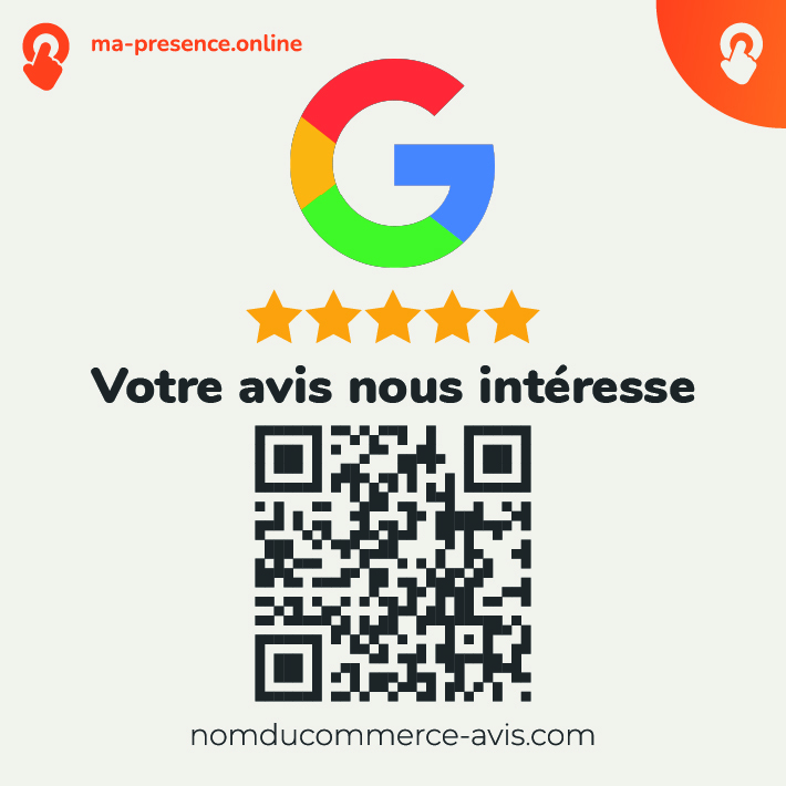 Carte Google NFC booster d’avis avec QR code | ma-presence.online